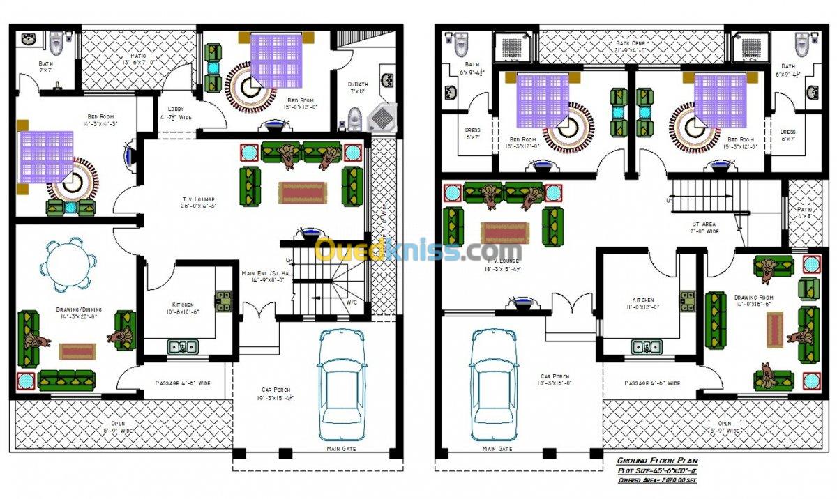 Plan-Design -Levé topo - Charp-VRD-CES - الجزائر الجزائر