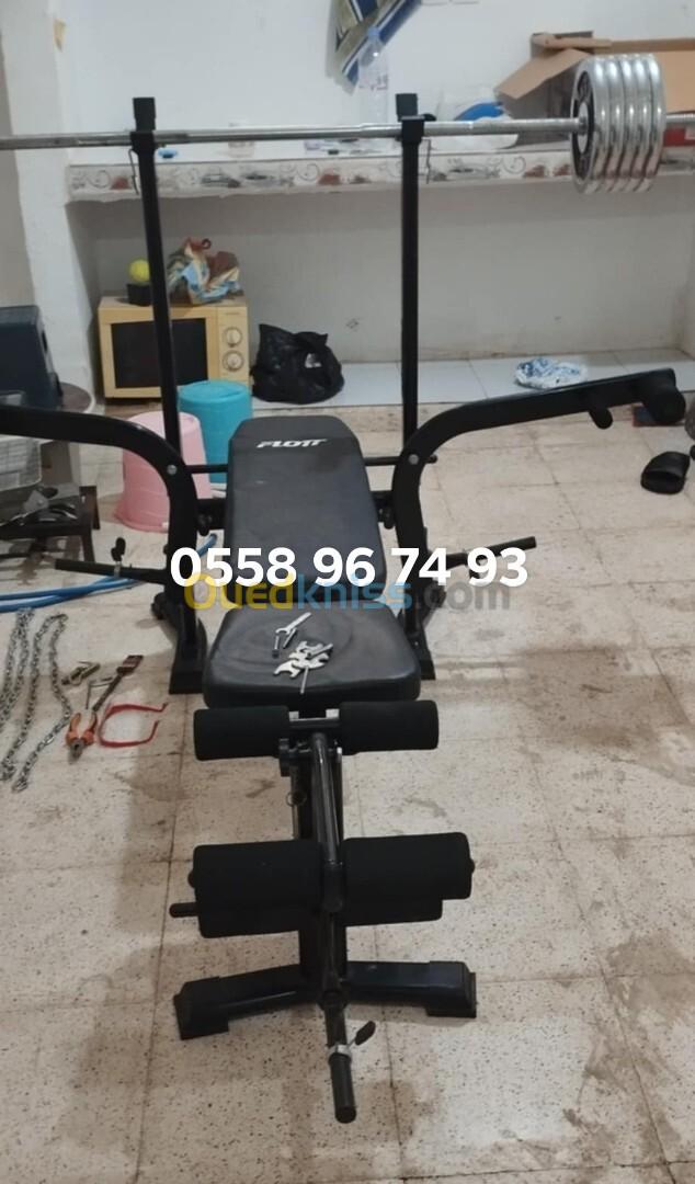 Table de musculation multifonction avec 50 kilos de disques - Tizi ...