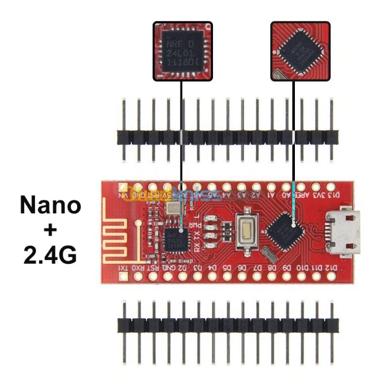 Arduino Nano +NRF24L01+Adaptateur Blida Blida - Ouedkniss.com - Algérie