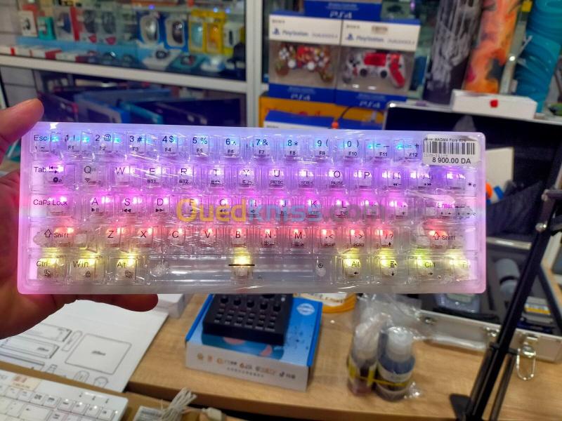 Clavier MAGMA Fiora 60% Crystal F61CT Red (Mécanique_Bluetooth_Wireless ...