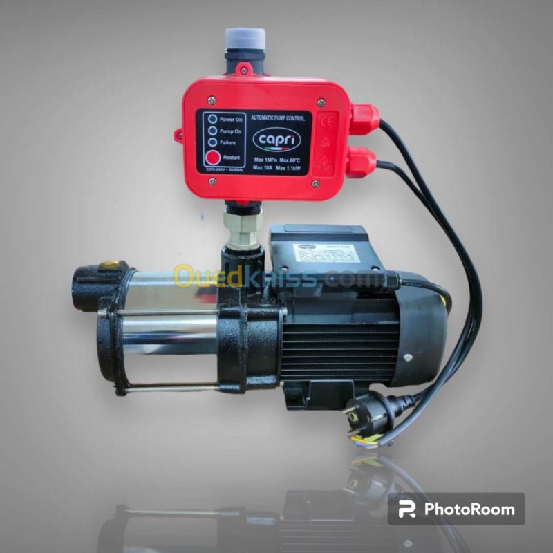 Pompe à eau 2 turbines Silencieuse avec cerveau et cable CAPRI - الجزائر الجزائر
