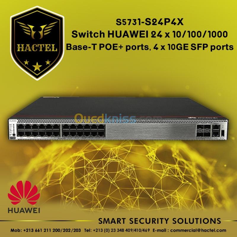 Switch HUAWEI S5731-S24P4X 24 Port Giga ,4 Port SFP 10GB - Alger Algeria