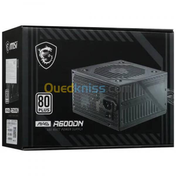 ALIMENTATION MSI MAG A600DN 600W ATX 12V - 80 PLUS BRONZ 60Hz - NOIR ...
