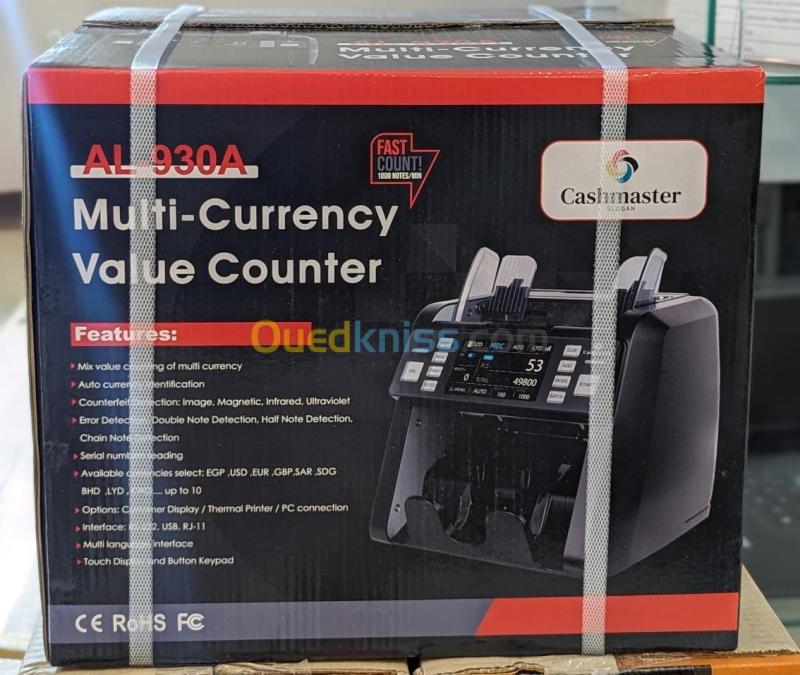 Bill Counter CASHMASTER SLOGAN AL-930A Compteuse Trieuse De Billet ...