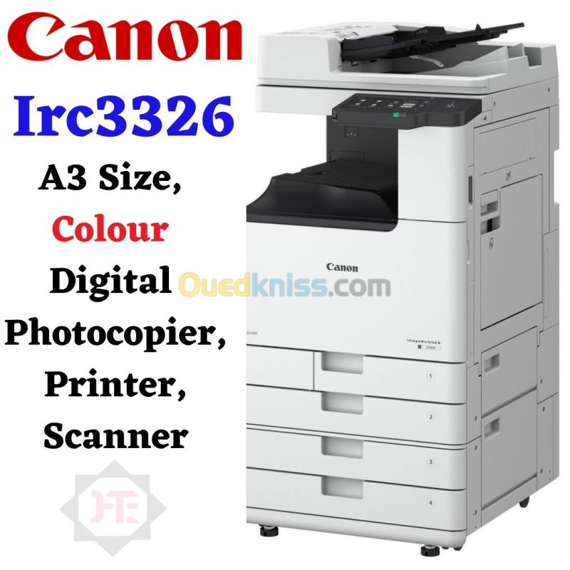 Canon imageRUNNER C3326i Multifonction Laser Couleur A3 Recto Verso ...