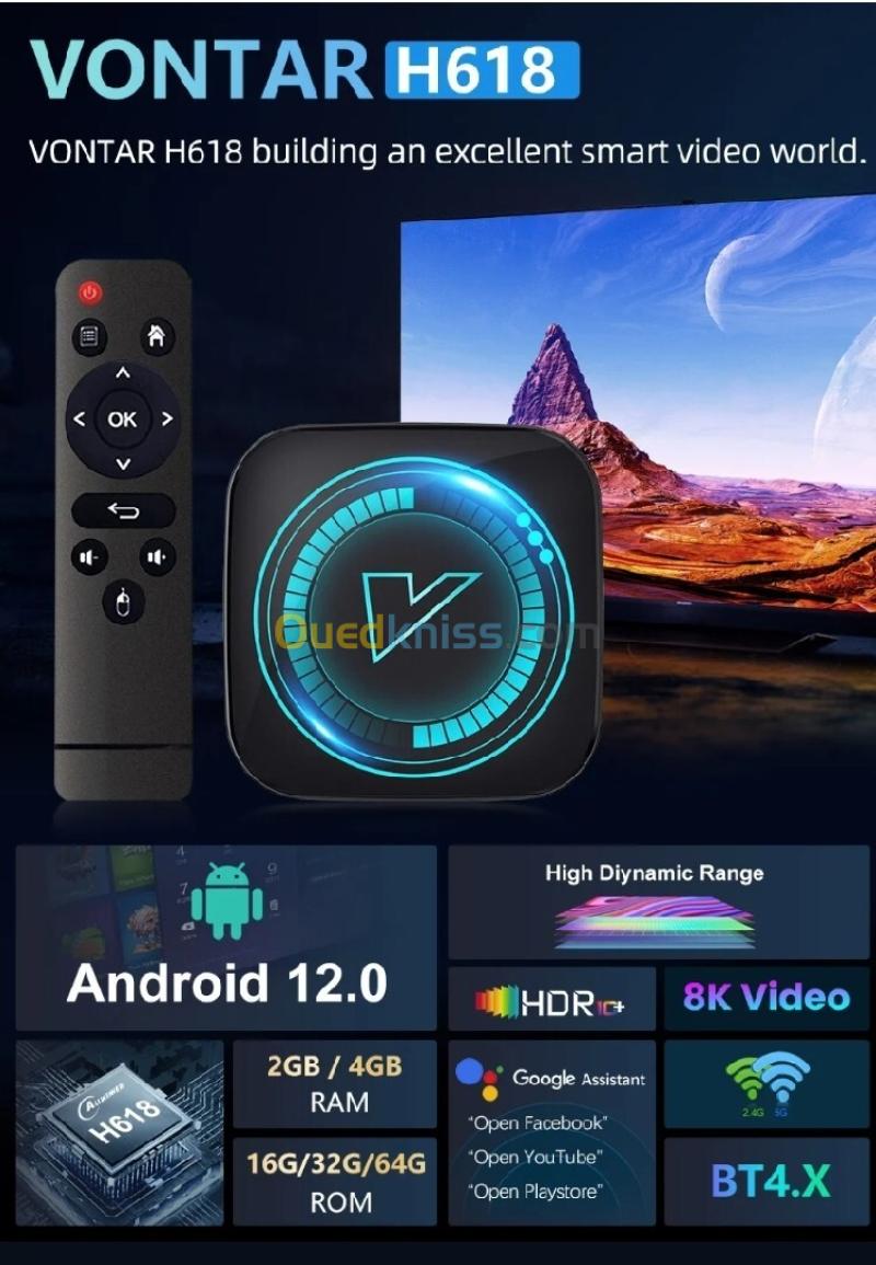VONTAR TV BOX H618 4k Relizane Relizane - Ouedkniss.com - Algérie
