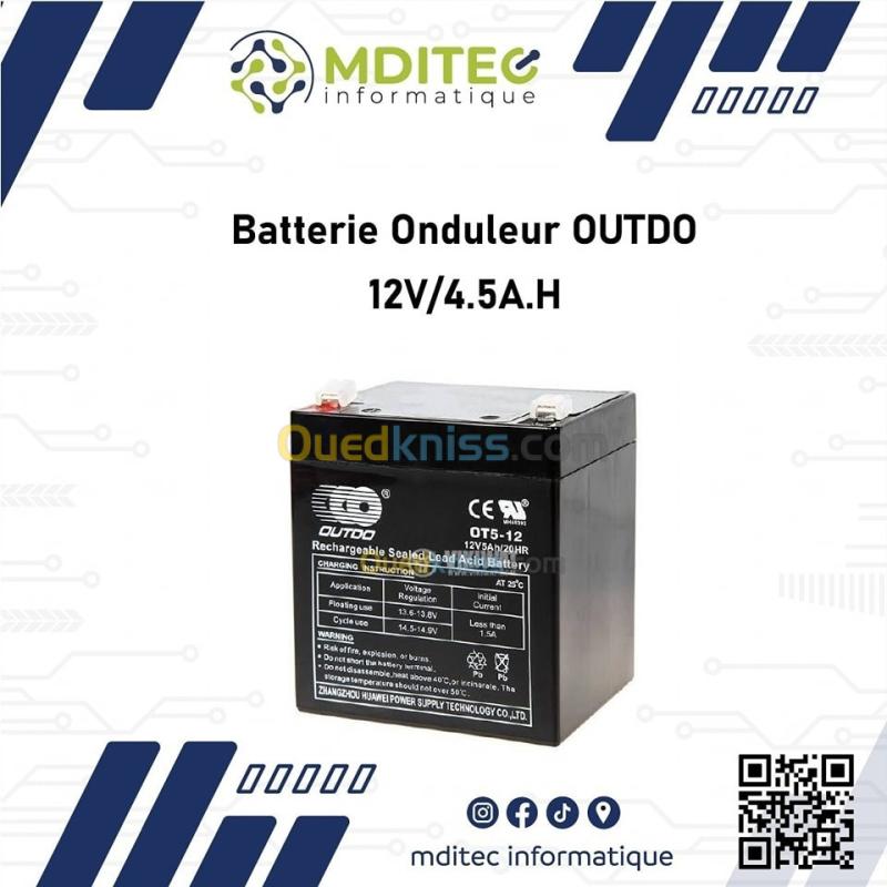 Batterie Onduleur 12V 7AH 9AH 4.5AH 6AH - Alger Algérie