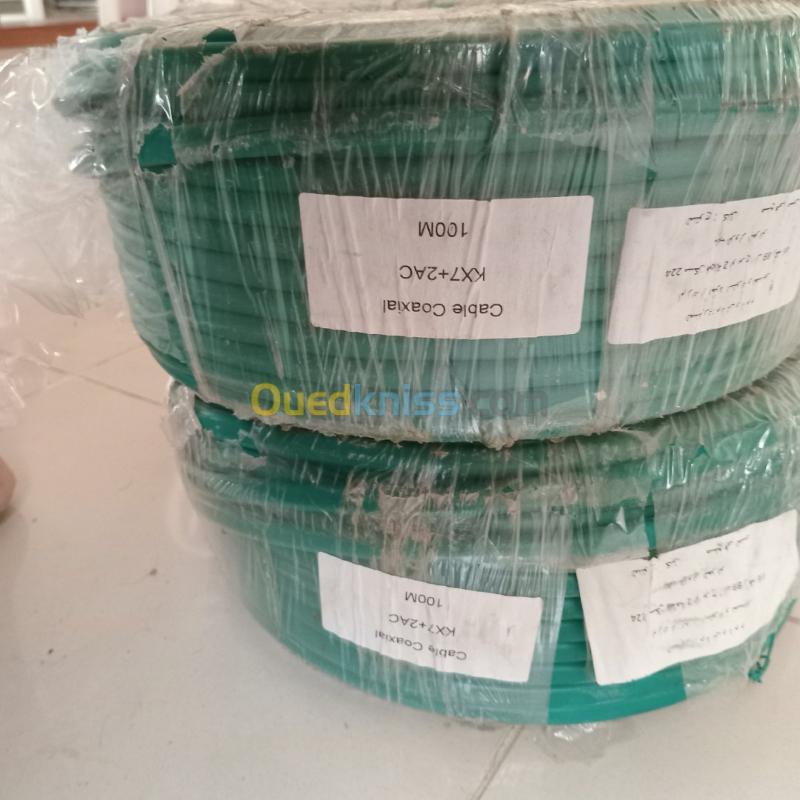 Câble coaxial kx7+2ac 100m - Alger Algérie