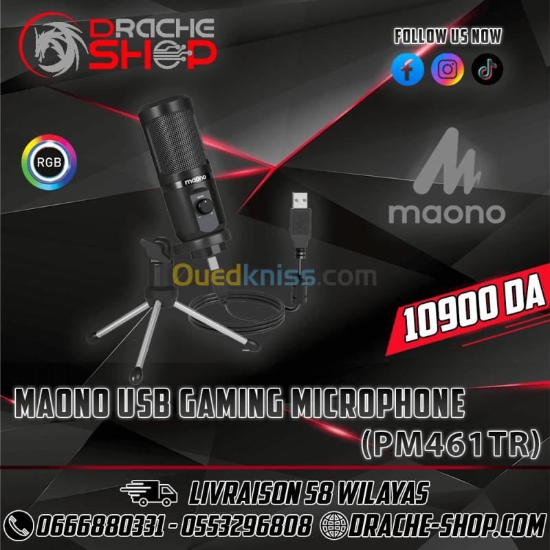 MAONO USB Gaming Microphone RGB Light, Tripod Stand Oran Oran - Ouedkniss.com - Algérie