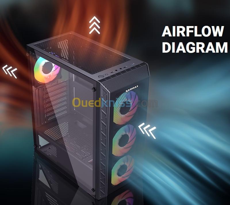 CASE RAIDMAX V156 4FAN RGB - سطيف الجزائر